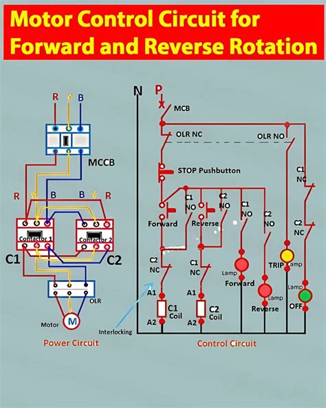 This Is A Basic Control Circuit For Two Directional Motors With All The