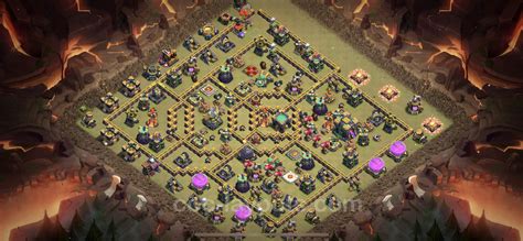 Best Max Levels War Base Th14 With Link Town Hall Level 14 Cwl Base Copy 127