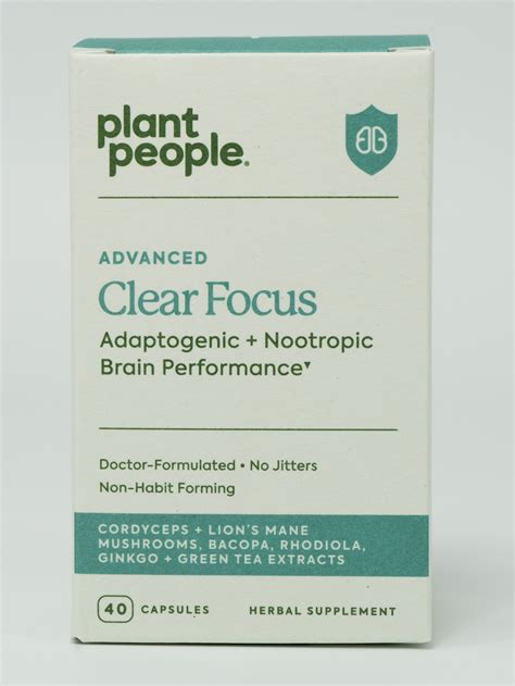 Plant People Adaptogen And Nootropic Blend 40 Capsules Strains Of