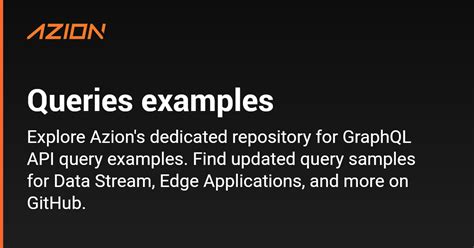 Queries Examples Azion Documentation