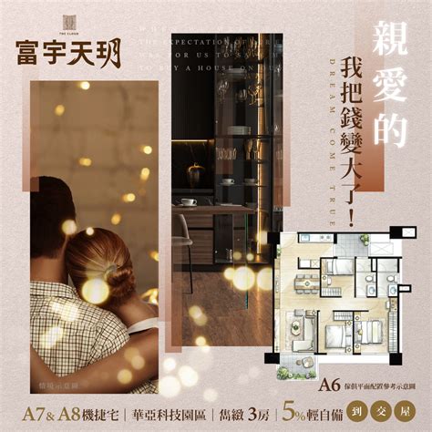 富宇天玥 親愛的，我把錢變大了！ 5輕自備，買房就選 富宇天玥