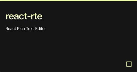 React Rte Codesandbox