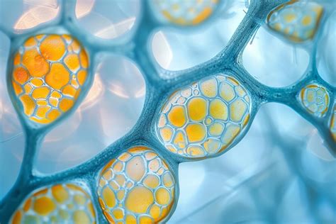 Premium Photo Microscopic Shot Of Cells Of Trees In A Colorful Cell