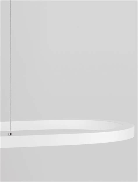 Nova Luce Suspension Cuppe Sandy White Aluminum And Acrylic