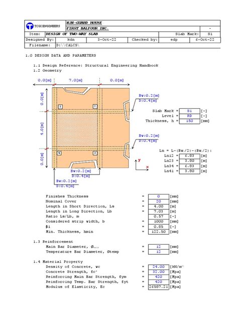 Two Way Slab Design Aci 83 Coefficient Method Pdf