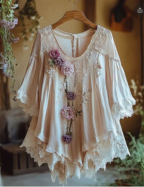 Lace Blouse And Pants Feminine Lace Patchwork Tops For Beach Shabby