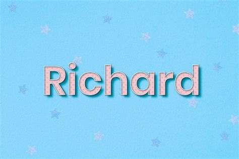Richard Name Images Free Photos Png Stickers Wallpapers And Backgrounds Rawpixel