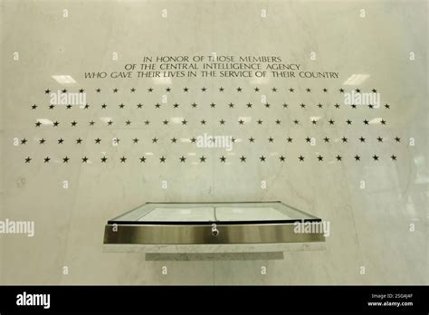 The Memorial Wall Is On The North Wall Of The Original Headquarters