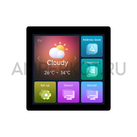 Купить 4” HMI IPS дисплей Waveshare 480 × 480 CPT ESP32-S3 WiFi ...