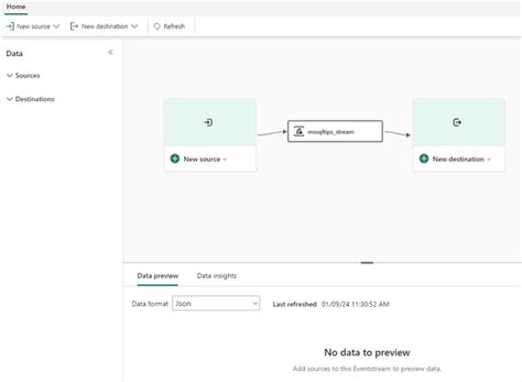 microsoft fabric eventstream to ingest transform and route data