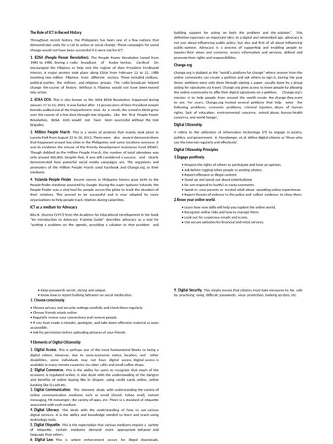 The Role Of Ict In Recent History Pdf Internet Cyberspace