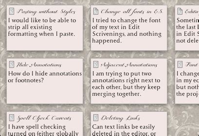 Customising The Corkboard Yay Scrivener For MacOS Literature Latte Forums