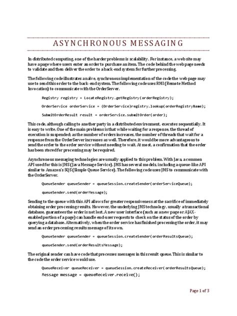 asynchronous messaging page 1 of 3 pdf amazon web services