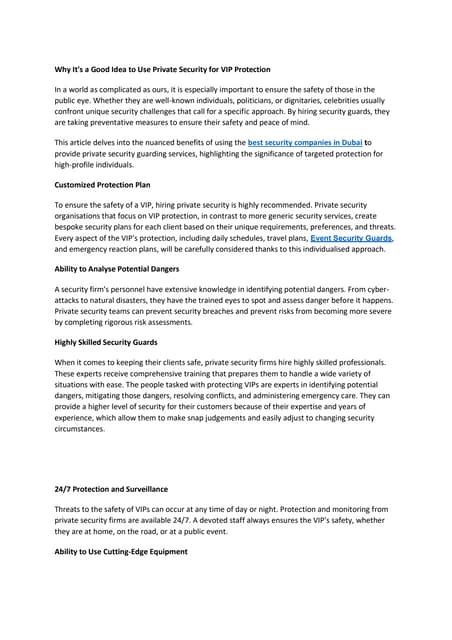 Security Statement Pdf