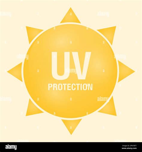 Sun Protection Futuristic Glowing Vector Illustration On Light