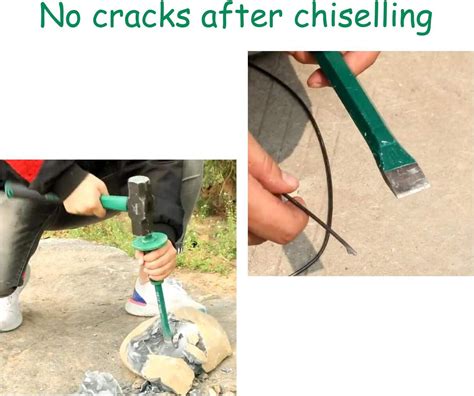 Mason Chisel With Hand Guard 12 Inches 30 Cm Heavy Duty Flat End Rock Concrete Mortar Stone