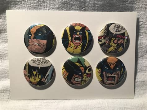 Wolverine 15 In Buttons Set 3 Rxmen