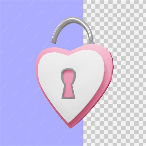 Premium Psd 3d Rendering Padlock Icon