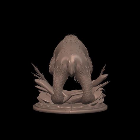 🐻 Ai 0062 Fierce Grizzly Bear In Rain・free Stl File For 3d Printing