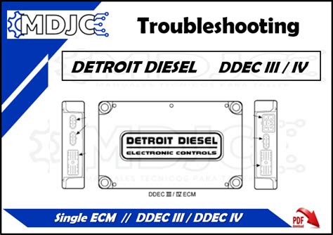 Detroit Diesel Ddec Iii Ddec Iv Single Ecm Troubleshooting Manual