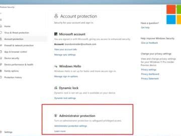Microsoft Rolls Out New Administrator Protection Feature Under Windows