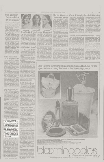 Jane Barasch Is Married To Lowen Kassner Hankin The New York Times