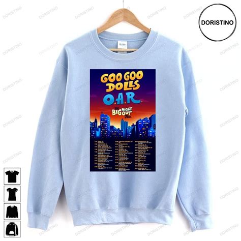 Goo Goo Dolls Oar The Big Night Out Tour 2023 Awesome Shirts
