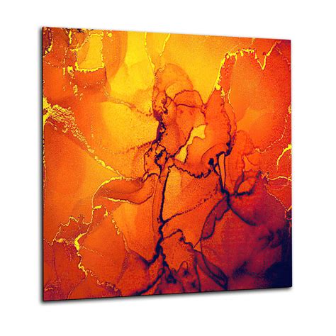 Orange Deluxe Glass Splashback Online Glass Shop
