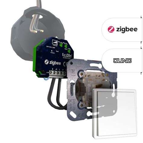 Jung Tastdimmer Zigbee 250w Eco Dim 10 Zigbee Jung Pulsdrukker