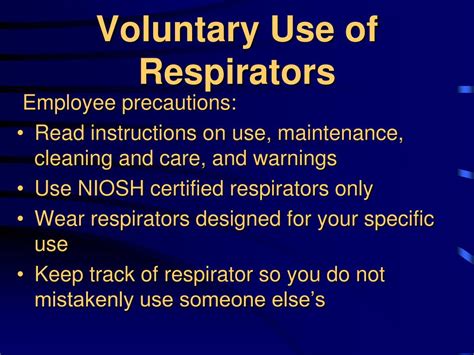 Ppt Respiratory Protection Program Presented By The Office Of
