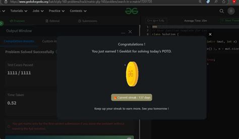 gfg160 geekstreak2024 codingjourney dsa learningneverstops
