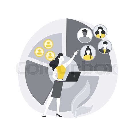 Audience Segmentation Abstract Concept Vector Illustration Stock