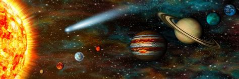 Mural De Pared Realistic Solar System Ultrawide De Scandiwall Wallpassion