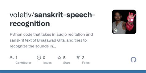 GitHub Voletiv Sanskrit Speech Recognition Python Code That Takes In Audio Recitation And