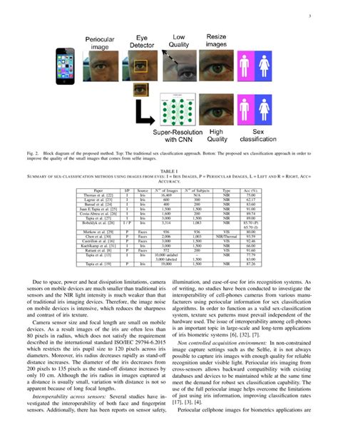 Sex Classification From Cell Phones Periocular Iris Images Deepai