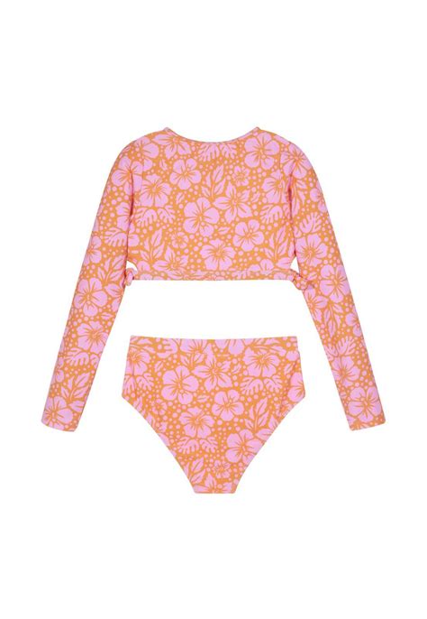 Traje De Baño Niña Teens Tankini Uv50 Crop Top H2o Wear H2o Wear Pariscl