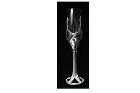 Medieval Long Stem Flute Graeme Anthony Pewter