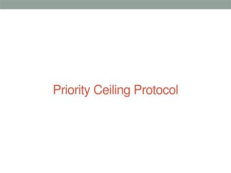 ppt priority inheritance protocols powerpoint presentation free