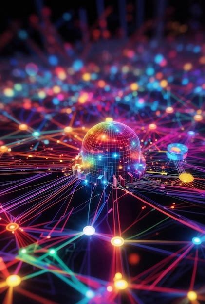 Premium Ai Image A Modern Digital Network Technological Processes