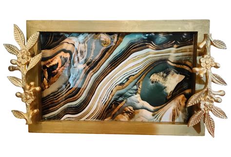 Length 10 Inch Rectangular Brass Serving Tray At ₹ 6500piece In