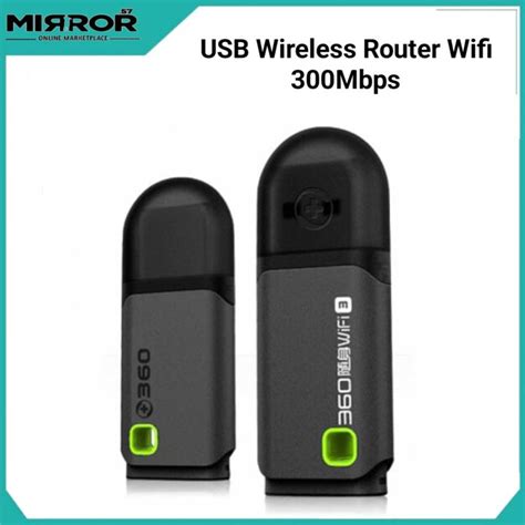 USB Wireless Adapter 300Mbps Router Wifi Penyebar Sinyal Wifi Di PC Laptop Komputer Lazada