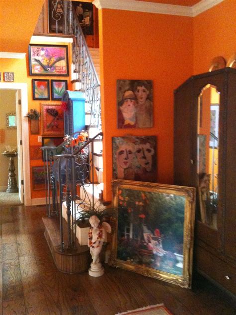 Hall Benjamin Moore Sharp Cheddar Yellow Walls Living Room Storing