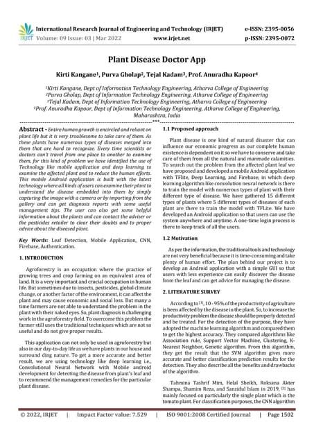 Plant Disease Identification By Using Ml Pdf