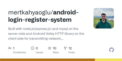 Github Mertkahyaoglu Android Login Register System Built With Node Js Express Js And Mysql