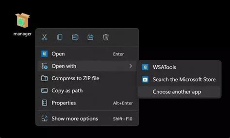 double click to sideload android apps on windows 11 and transfer files