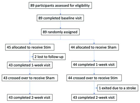 Flow Diagram Of The Effect Randomized Sham Controlled Crossover Trial