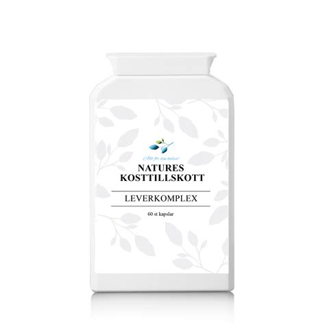 Leverkomplex Kapslar Örter And Kostillskott För Hälsan Academy Of Nature