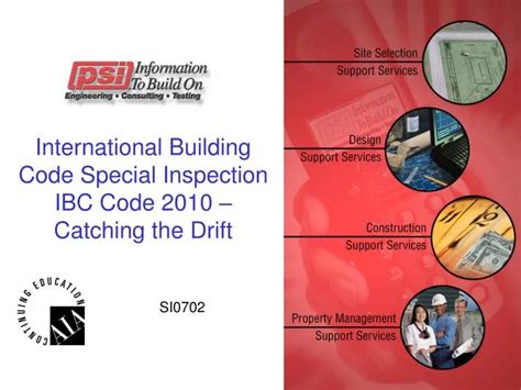 Ppt International Building Code Special Inspection Ibc Code 2010