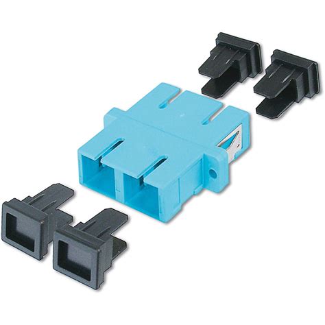 Digitus Fo Coupler Duplex Sc To Sc Mm Om3 Aqua Ceramic Sleeve Stecker Einzeln Mindfactoryde