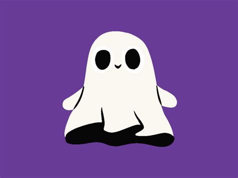Ghost By Mishax On Dribbble Ghost Cartoon Halloween  Motion